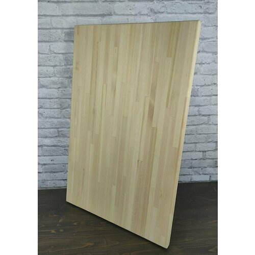 Столешница деревянная для стола, без шлифовки и покраски, 120х70х4 см