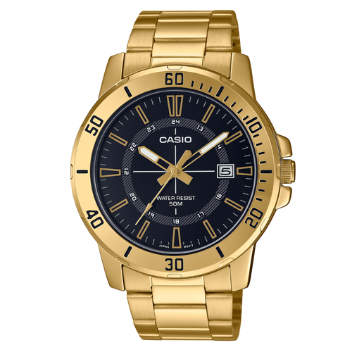 Наручные часы CASIO Collection Men MTP-VD01G-1C, золотой, черный