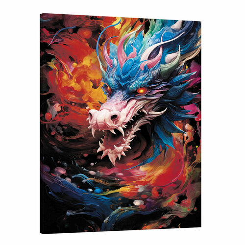 Интерьерная картина 50х70 "Пленительный дракон"
