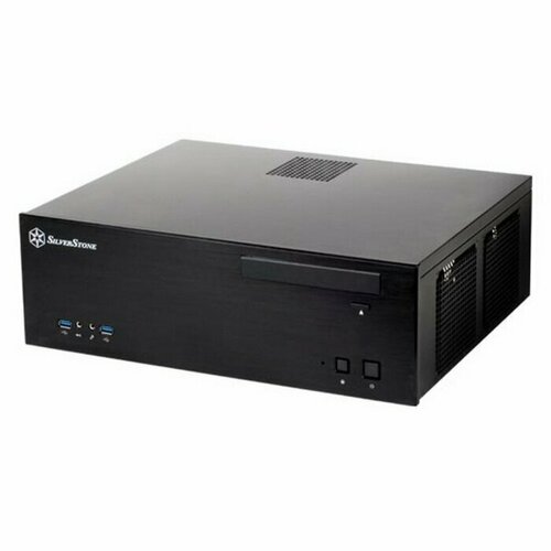 Корпус для компьютера Silverstone SST-GD04B USB 3.0 Grandia HTPC Micro ATX Computer Case, Silent High Airflow Performance, black