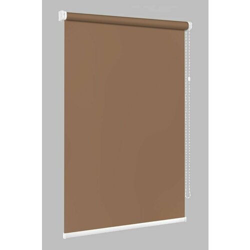 Рулонные шторы Люкс коричневый 91х155 см