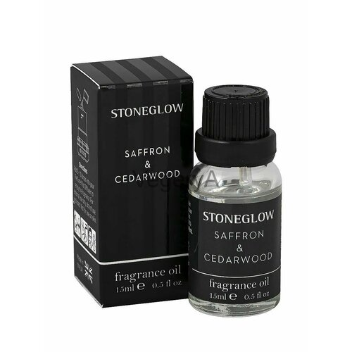 Ароматическое эфирное масло StoneGlow "Шафран и кедровое дерево", ароматический экстракт, 15 мл