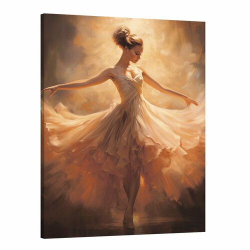 Интерьерная картина 50х70 "Балерина в движении"