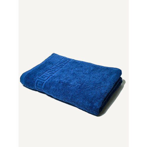 Полотенце банное, махровое полотенце для лица рук и ног 50х90 см. хлопок 100% "Ашхабадский текстильный комплекс" Ярко-синий