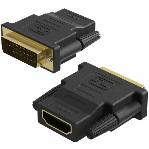 Адаптер видео переходник DVI-D (24+1)M - HDMI 19 F