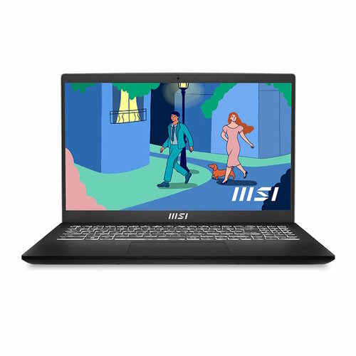 Ноутбук MSI Modern 15H Core i5-13420H 15.6 FHD (1920*1080), 60Hz IPS DDR4 8GB*1 512GB SSD 3cell (53.8Whr) 1.9kg Single backlight (White)DOS, Black (9S7-15H411-095)