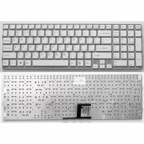 Клавиатура для ноутбука Sony Vaio 550102k32-515 белая без рамки