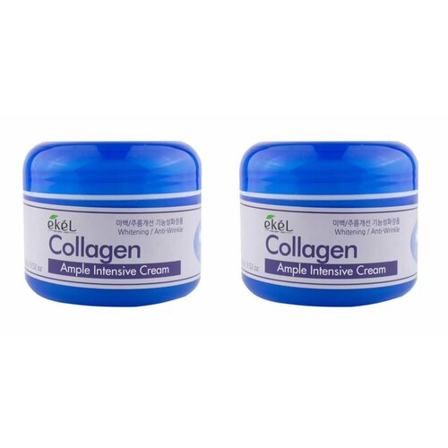 Ekel Крем для лица с коллагеном collagen ample intensive cream, 100 мл, 2 шт
