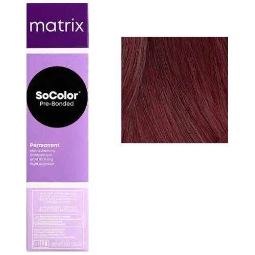 Matrix SoColor Pre-bonded стойкая крем-краска для седых волос Extra coverage, 506Rb темный блондин красно-коричневый, 90 мл