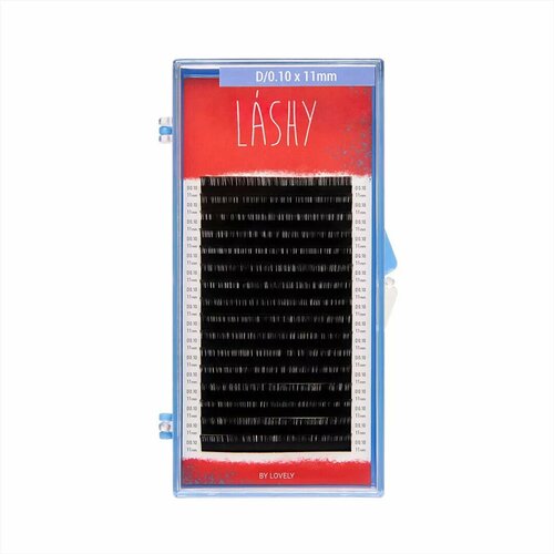 Ресницы Чёрные Lovely LASHY Red, 16 линий С 0.07 9 mm