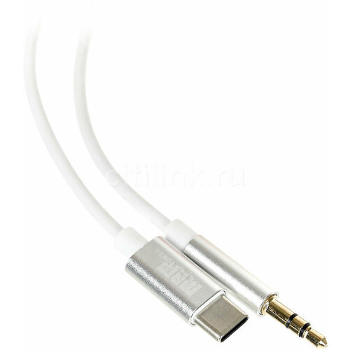 Кабель-переходник акустический PREMIER CQ002, USB Type-C (m) - Jack 3.5 (m) , 1м, белый [a3701]