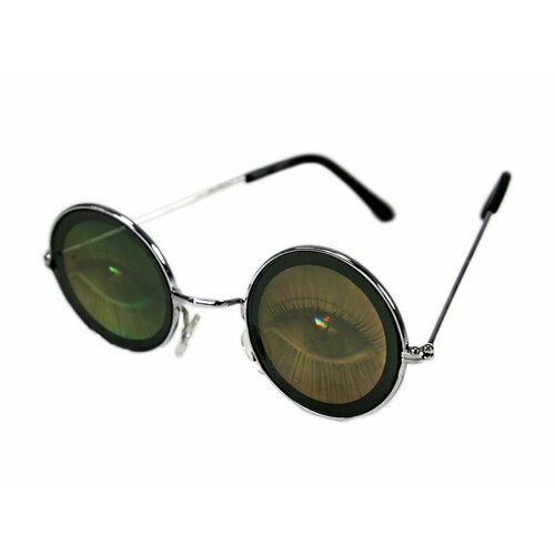 Карнавальные голографические очки "Глаза c ресницами"