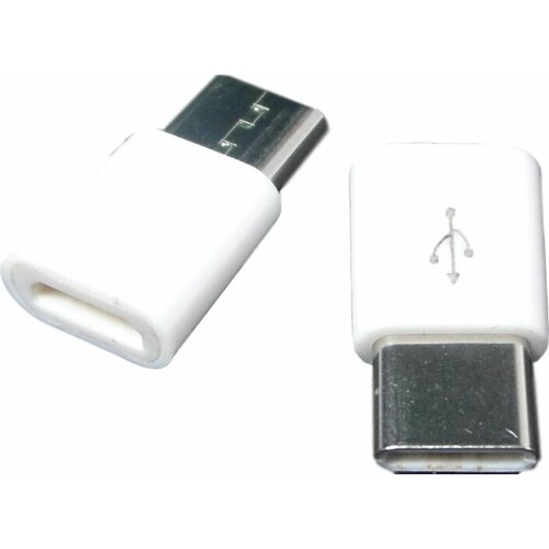 USB переходник "Mi-Digit" micro USB ( F ) - USB Type-C ( M ) Белый