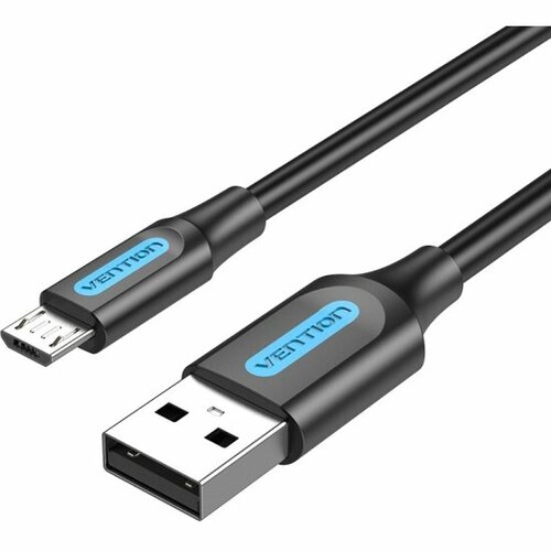 Кабель Vention USB 2.0 AM/micro B 5pin - 2м Черный