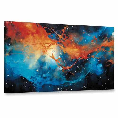 Интерьерная картина 100х60 "Призрачные Галактики"
