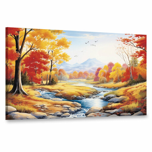 Интерьерная картина 100х60 "Осенний пейзаж"