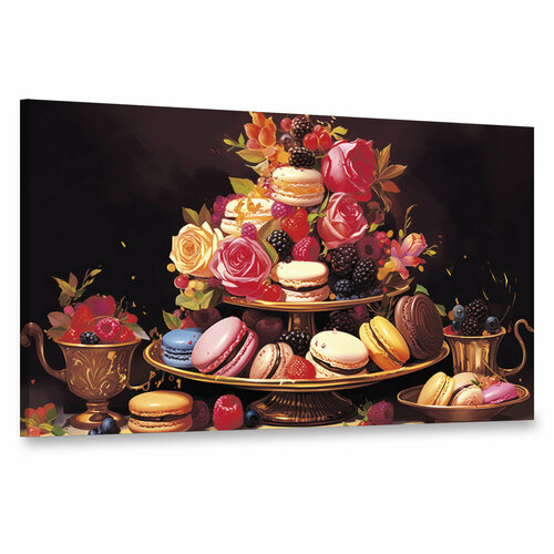 Интерьерная картина 100х60 "Божественный десерт"