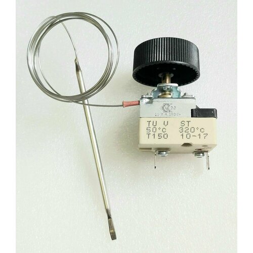 Терморегулятор для духовых шкафов CAEM TU V ST 20А/250В/1,2м/ 50-320С/F6,3 с ручкой