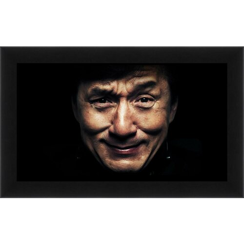 Плакат, постер на холсте Джеки Чан. Jackie Chan. Размер 21 х 30 см