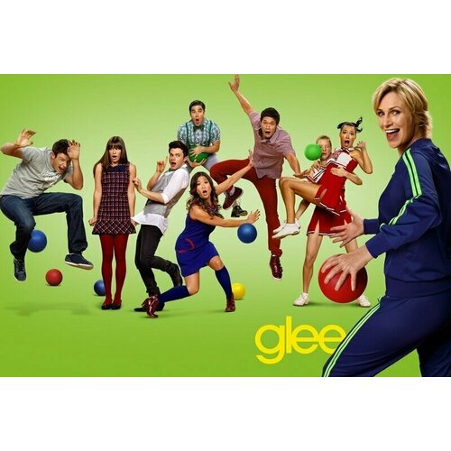 Плакат, постер на холсте Лузеры (Glee), Брэдли Букер, Брэд Фалчук, Эрик Столц. Размер 42 х 60 см