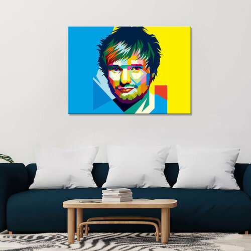 Картина/Картина на холсте для интерьера/Картина на стену/Картина для кухни/ - Ed Sheeran цветной 40х60