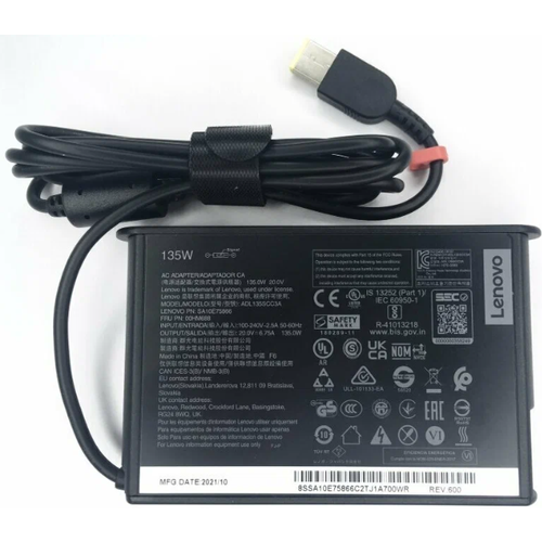 Зарядное устройство 135W / Оригинальный блок питания для ноутбука Lenovo IdeaPad-Z710 / 20V-6,75A (прямоугольный с иглой)