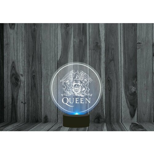 Светильник, ночник 3D Queen, Куин №3