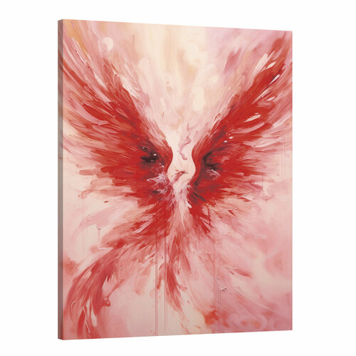 Интерьерная картина 50х70 "Розовые крылья"