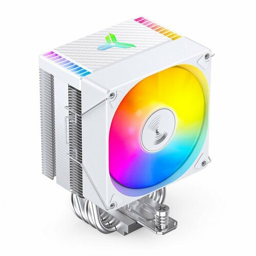 Кулер для процессора JONSBO CR-1400 EVO ARGB White LGA1700/1200/115X/AM5/AM4 (TDP 180W, PWM, 92mm Fan, 4 тепловые трубки, 4-pin PWM + 3-pin 5V ARGB)