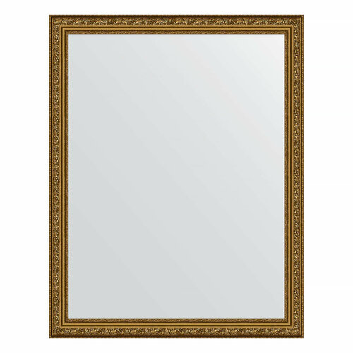 Зеркало настенное EVOFORM в багетной раме виньетка состаренное золото, 74х94 см, для гостиной, прихожей, кабинета, спальни и ванной комнаты, BY 3263