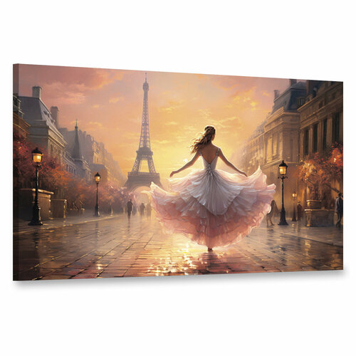 Интерьерная картина 100х60 "Парижская грация"