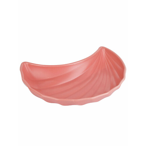 Тарелка фигурная Nouvelle "Fresh Taste Dark pink", фарфоровая, 23х13х4 см
