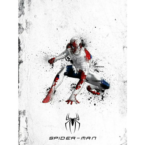 Плакат, постер на холсте Avengers DC Collection : Spider man/Человек Паук/искусство/арт/абстракция/творчество. Размер 30 на 42 см