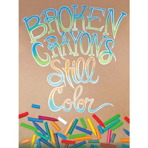 Плакат, постер на холсте Motivation/Broken Crayons Still Color/искусство/арт/абстракция/творчество. Размер 30 х 42 см