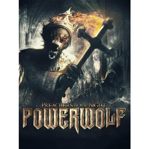 Плакат, постер на бумаге Powerwolf-Preachers of the night /музыкальные/поп исполнитель/артист/поп-звезда/группа. Размер 60 х 84 см