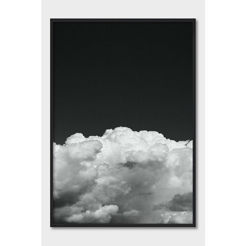 Постер для интерьера Postermarkt, 40х50 см в черной рамке, декор на стену Черно-белый #99