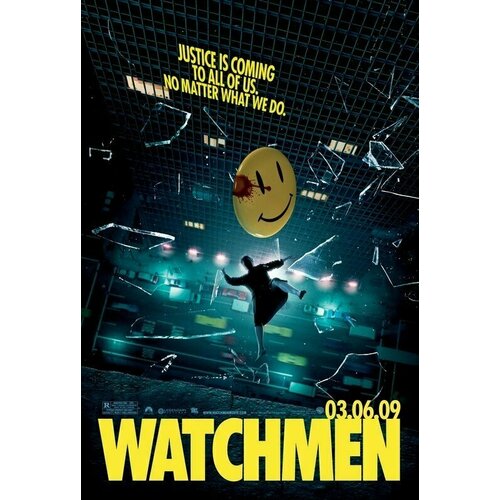 Плакат, постер на холсте Хранители (Watchmen), Зак Снайдер. Размер 42 х 60 см