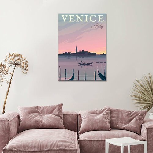 Интерьерная картина на холсте - Венеция сумерки Италия арт 60х80