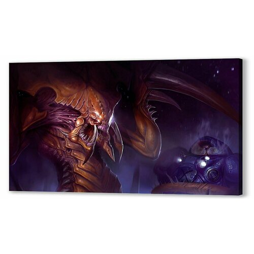 Плакат, постер на холсте StarCraft II: Heart Of The Swarm. Размер 21 х 30 см