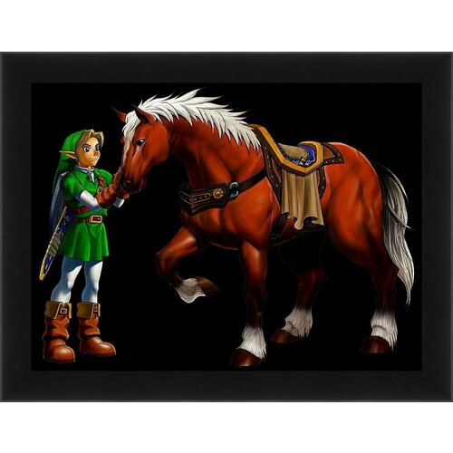 Плакат, постер на бумаге The Legend Of Zelda: Ocarina Of Time. Размер 30 х 42 см