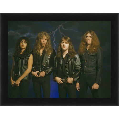 Плакат, постер на холсте Металлика. Metallica. Размер 60 х 84 см
