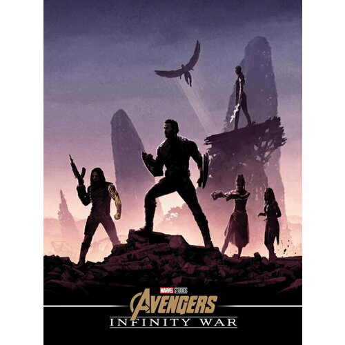 Плакат, постер на холсте Avengers (Модульные постеры №2)-4/Мстители: Война Бесконечности/искусство/арт/абстракция/творчество. Размер 42 х 60 см