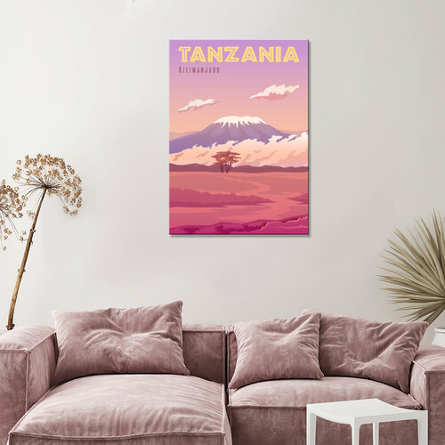 Интерьерная картина на холсте - Танзания Килиманджаро арт 20х30