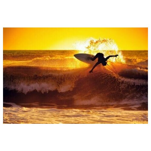 Плакат, постер на бумаге Surfing/Серфинг. Размер 60 х 84 см