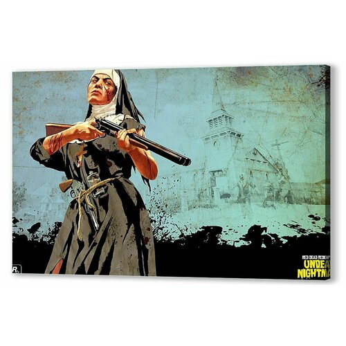 Плакат, постер на холсте Red Dead Redemption: Undead Nightmare. Размер 21 х 30 см
