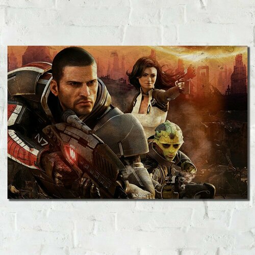 Картина интерьерная на рельефной доске ОСП Игры Mass Effect 2 - 14268