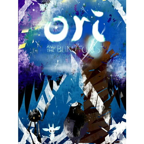 Плакат, постер на холсте Ori and the Blind Forest/игровые/игра/компьютерные герои персонажи. Размер 60 х 84 см