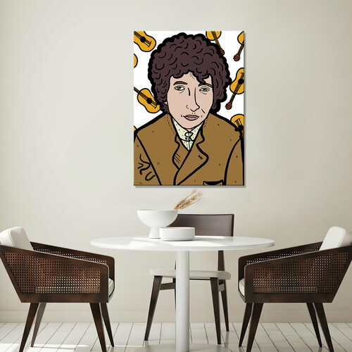 Картина/Картина на холсте для интерьера/Картина на стену/Картина для кухни/ - Bob Dylan гитары 20х30