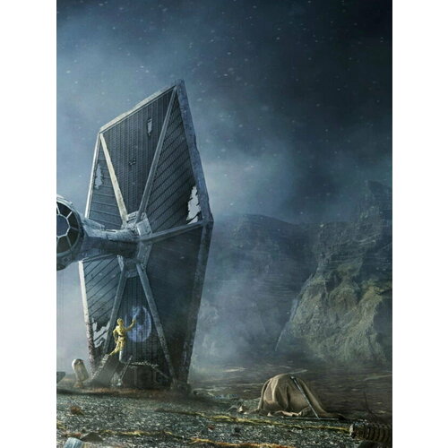 Плакат, постер на бумаге Star Wars (Модульные постеры №2)-3/Звездные войны/искусство/арт/абстракция/творчество. Размер 42 х 60 см