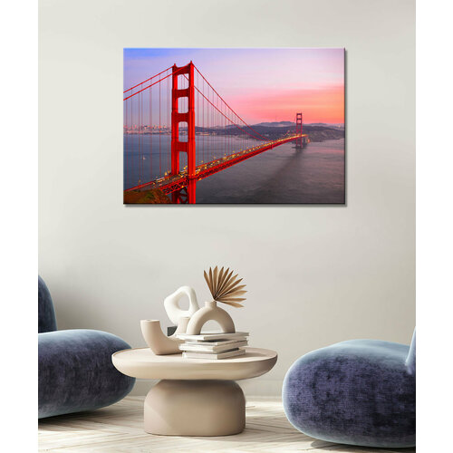 Интерьерная картина на холсте - Сан-Франциско. Золотые ворота 1 20х30